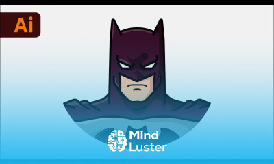 Learn Adobe Illustrator Tutorial Create a Vector Batman Character from Sketch - Mind Luster