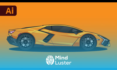 Learn How to Create a Flat Vector Car in Adobe Illustrator Lamborghini - Mind Luster