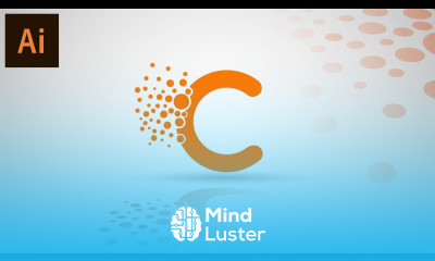 Learn Illustrator Tutorial 3D Logo Design Colorful C letter logo - Mind Luster
