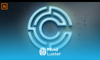 Learn Illustrator Tutorial 3D Logo Design C letter logo - Mind Luster