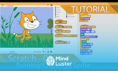 Learn Scratch Tutorial 01 Painting a Sprite - Mind Luster
