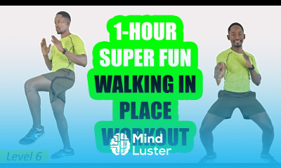 Learn 1 Hour SUPER FUN Walking In Place Workout for Fast Weight Loss ...