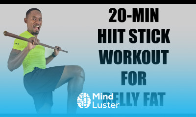 Learn 20 Minute HIIT STICK WORKOUT for Losing Belly Fat Fast - Mind Luster