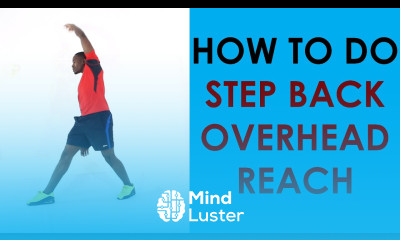 Learn How to Do Step Back Overhead Reach Exercise of The Day 9 - Mind ...