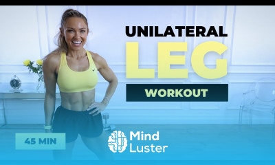 Learn 45 Minute Unilateral Leg Workout at Home with Dumbbells Caroline ...