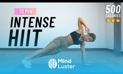 Learn 30 Min Intense HIIT Workout For Fat Burn Cardio Burn 500 Calories At Home No Equipment ...