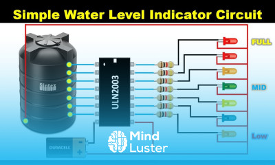 Learn Most Simple Water level indicator Circuit with IC Indicator ...