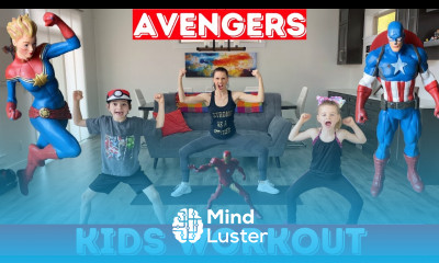 Learn Kids Workout AVENGERS Workout PE at home - Mind Luster