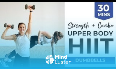 Learn 25 Minute Upper Body HIIT Workout with Dumbbells Strength Cardio ...