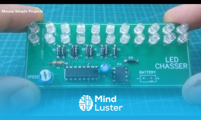 Learn LED Chaser Sequencer using IC 4017 IC 555 - Mind Luster