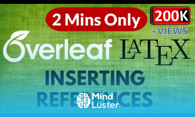 Learn How To Add References In Overleaf Latex Latex Tutorial - Mind Luster