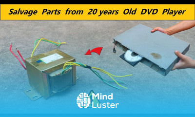 Learn Salvage 12v Transformer DC Motor from an Old CD Player - Mind Luster