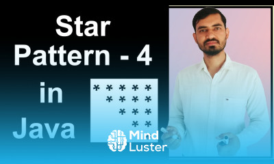 Learn Star Pattern 4 Program Logic in Java by Deepak - Mind Luster