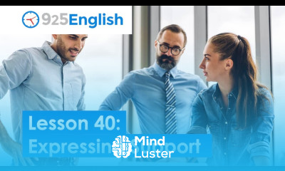 Learn Business English How to Express Support in English 925 English Lesson 40 - Mind Luster