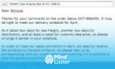 Learn Business English Writing for Lesson ESL An External Request Email - Mind Luster