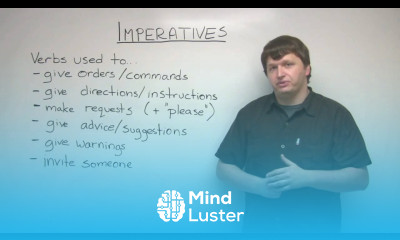 Learn Imperatives How to give commands in English and more - Mind Luster