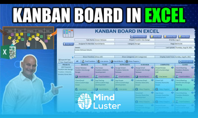 Learn Learn How To Create Your Own Drag Drop Kanban Board In Excel Masterclass Free Download ...