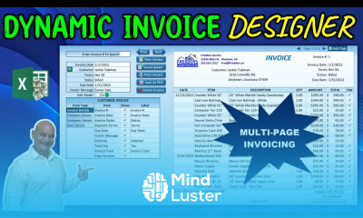 Learn How To Create A Fully Customizable Multi Page Invoice In Excel MASTERCLASS FREE DOWNLOAD ...