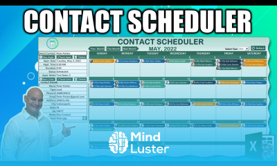 Learn How To Create A Contact Scheduler Application In Excel From Scratch Masterclass Download ...