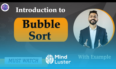 Learn Lec 46 BUBBLE SORT in PYTHON with Code DSA in PYTHON - Mind Luster