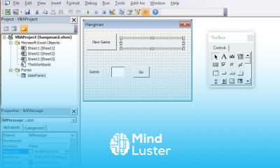 Learn How to Make a Hangman Game with VBA Part 2 – Building the User Interface - Mind Luster