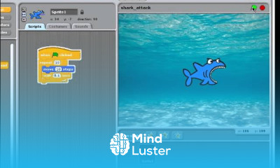 Building a shark attack game in scratch - Mind Luster
