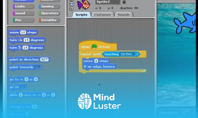 Learn Scratch Programming Shark Attack Game 5 - Mind Luster
