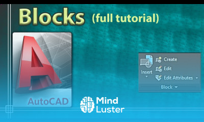 Learn Autocad 2019 Blocks complete tutorial attribute definitions - Mind Luster