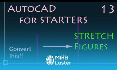 Learn Autocad Stretch command change window size Fast tutorial - Mind Luster