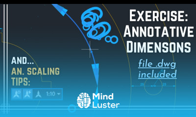 Learn Autocad Practice Annotative dimensions file dwg included and tips about annotation scaling ...