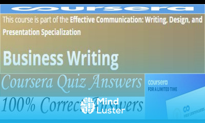 Learn Business Writing Coursera Quiz Answers Week 1 4 All Quiz Answers - Mind Luster