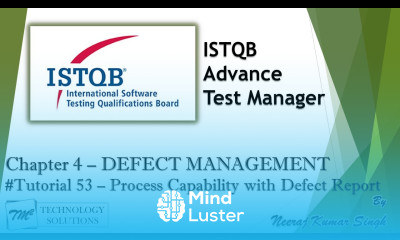 Learn ISTQB Test Manager 4 4 Assess Process Capability with Defect ...