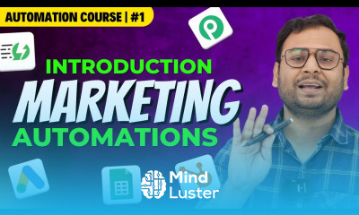 Learn Introduction to Marketing Automations Marketing Automation Course Umar Tazkeer - Mind Luster