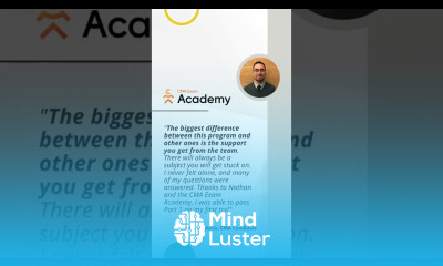 Learn Real People Real Results CMA Success Story - Mind Luster