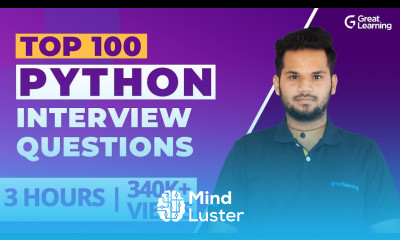 Learn Top 100 Python Interview Questions Python Programming Crack ...
