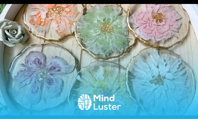 Learn Colorful 3D Flower Resin Coasters - Mind Luster