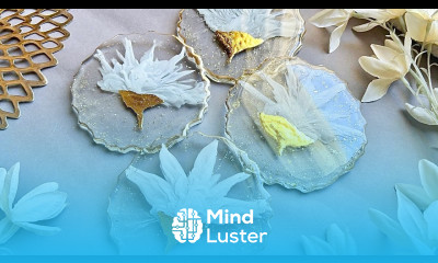 Learn Beautiful Lotus Flower Resin Coasters - Mind Luster