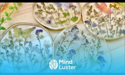 Learn Resin Coasters With Pressed Flowers and Butterflies - Mind Luster