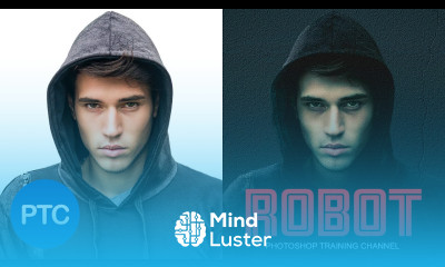 Learn Photo Manipulation Tutorial Mr Robot Poster in Photoshop Color Grading and Textures - Mind ...