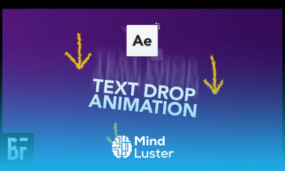 Learn Text Drop Animation Effect After Effects Tutorial - Mind Luster