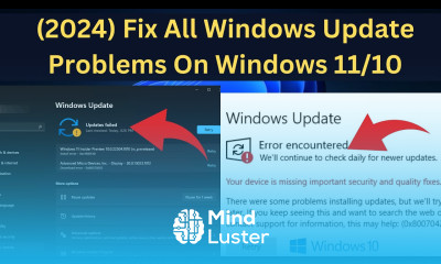Learn 2024 FIX Fix All Windows Update Problems On Windows 11 and 10 Windows Update Not Working ...