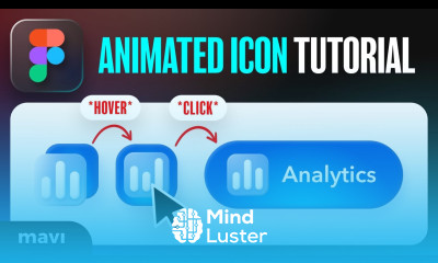 Learn Figma Tutorial ANIMATED Analytics Icon – INTERACTIVE Glassmorphic Icon HOVER State - Mind ...