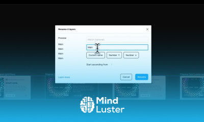 Learn FIGMA HANDBOOK 082 Batch Rename - Mind Luster