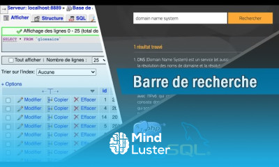 Learn Astuce 20 Barre de recherche réalisée en PHP et SQL - Mind Luster