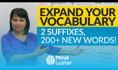 Learn Vocabulary Hack 2 suffixes 200 words - Mind Luster