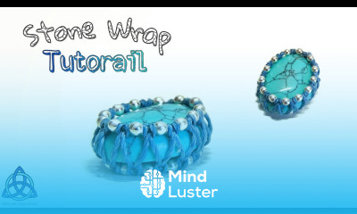 Learn Macrame Tutorial How to Wrap a Stone Cabochon with Beads - Mind ...