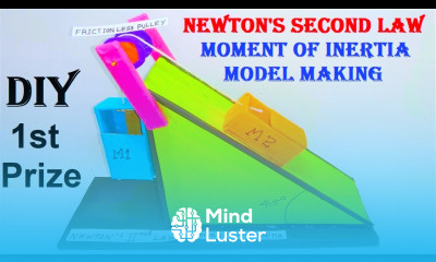 Learn newton s second law of motion moment of inertia working model physics pulley model ...