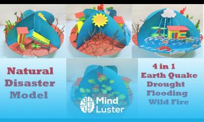 Making natural disaster working model 3d for science project - Mind Luster
