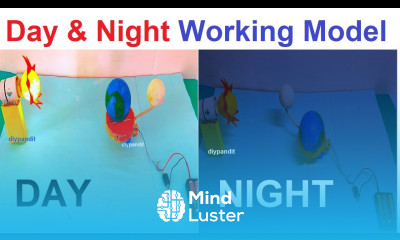 Learn day and night working model science project earth rotation diy ...