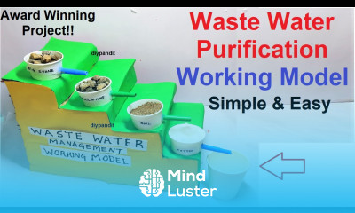 Making waste water purification model for science project - Mind Luster